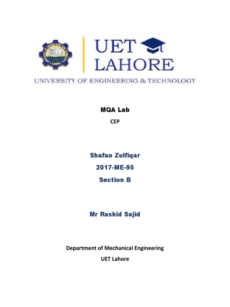 MQA lab cep.docx | PDF