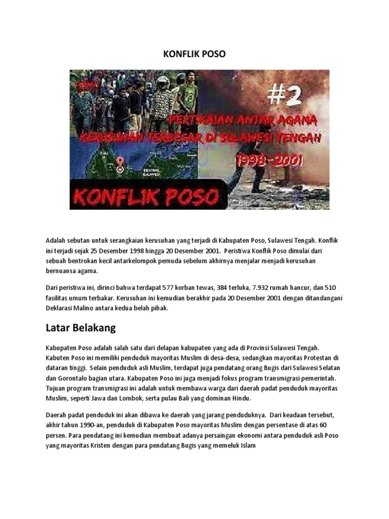 Konflik Poso by Jo | PDF