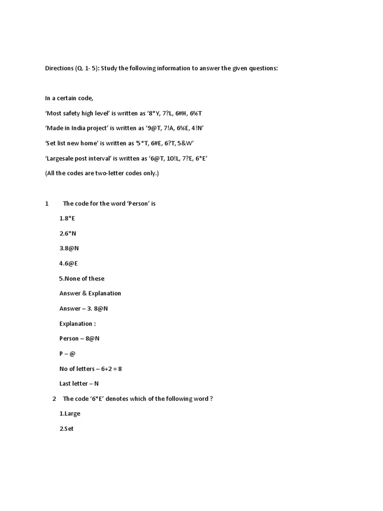 Coding Decoding 1 PDF | PDF