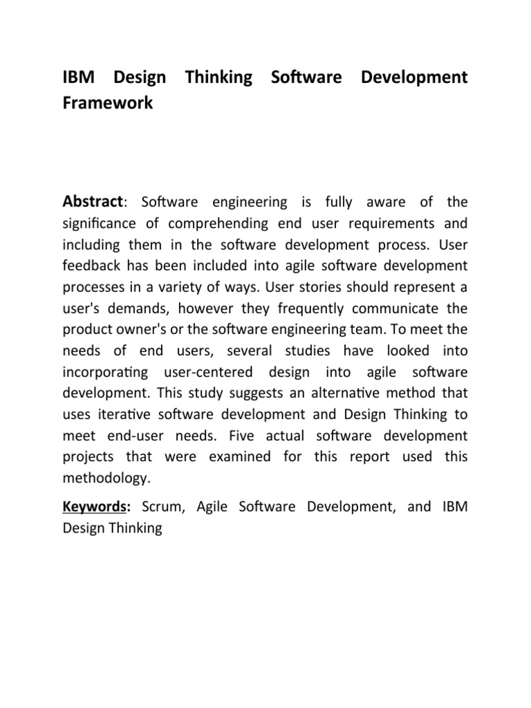IBM Design Thinking in Agile Development | PDF | Art