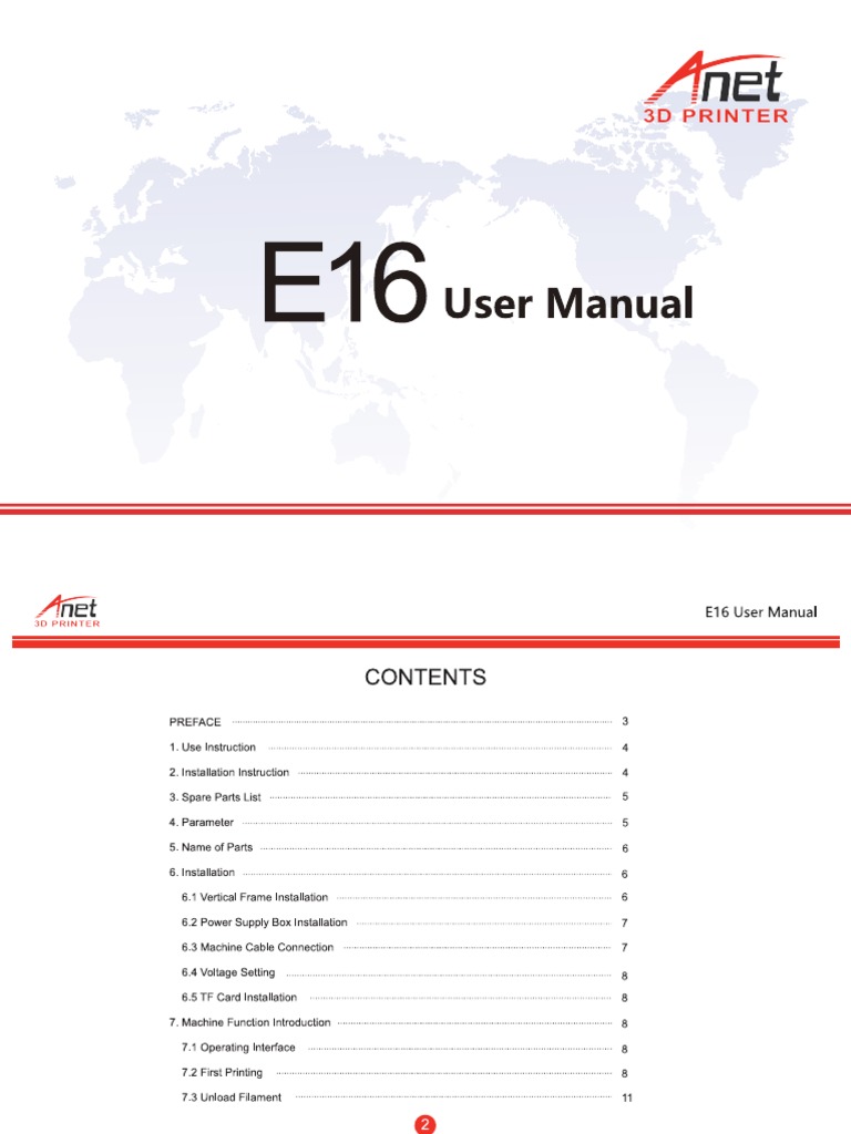 E16 User Manual | PDF