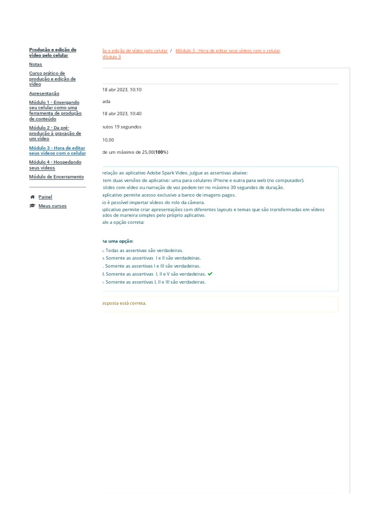 Exercício Avaliativo - Módulo 3 | PDF