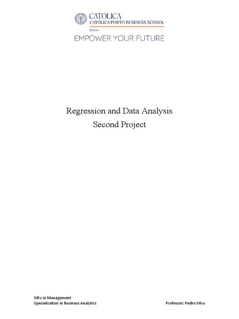 Second Project - Rics | PDF | Logistic Regression | Akaike Information Criterion