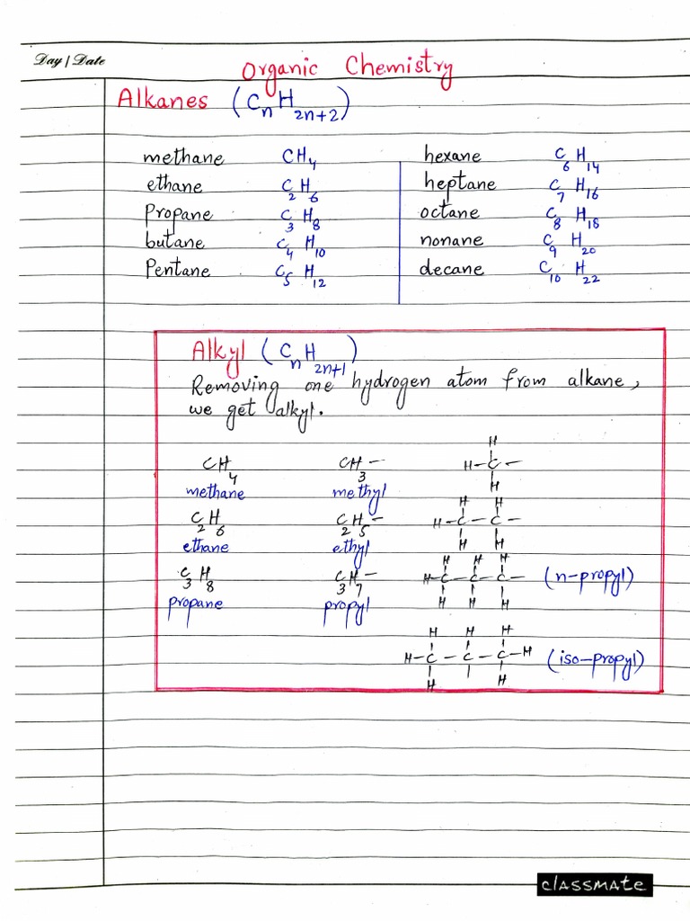 Naming of Organic Compounds PDF | PDF | Alkane | Organic Chemistry