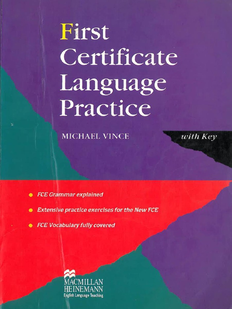Toaz - Info First Certificate Language Practice Michael Vince With Key ...