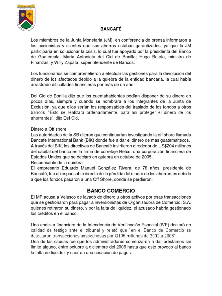 La quiebra de Bancafé y las investigaciones sobre el destino del dinero ...