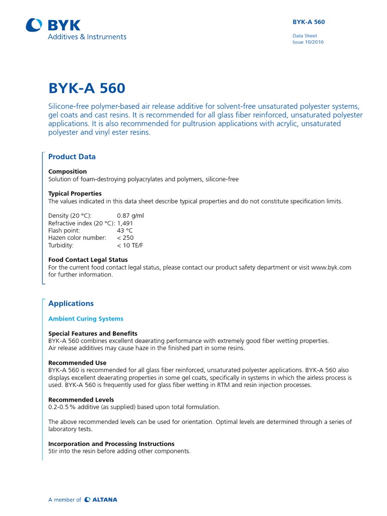Byk-A 560 | PDF