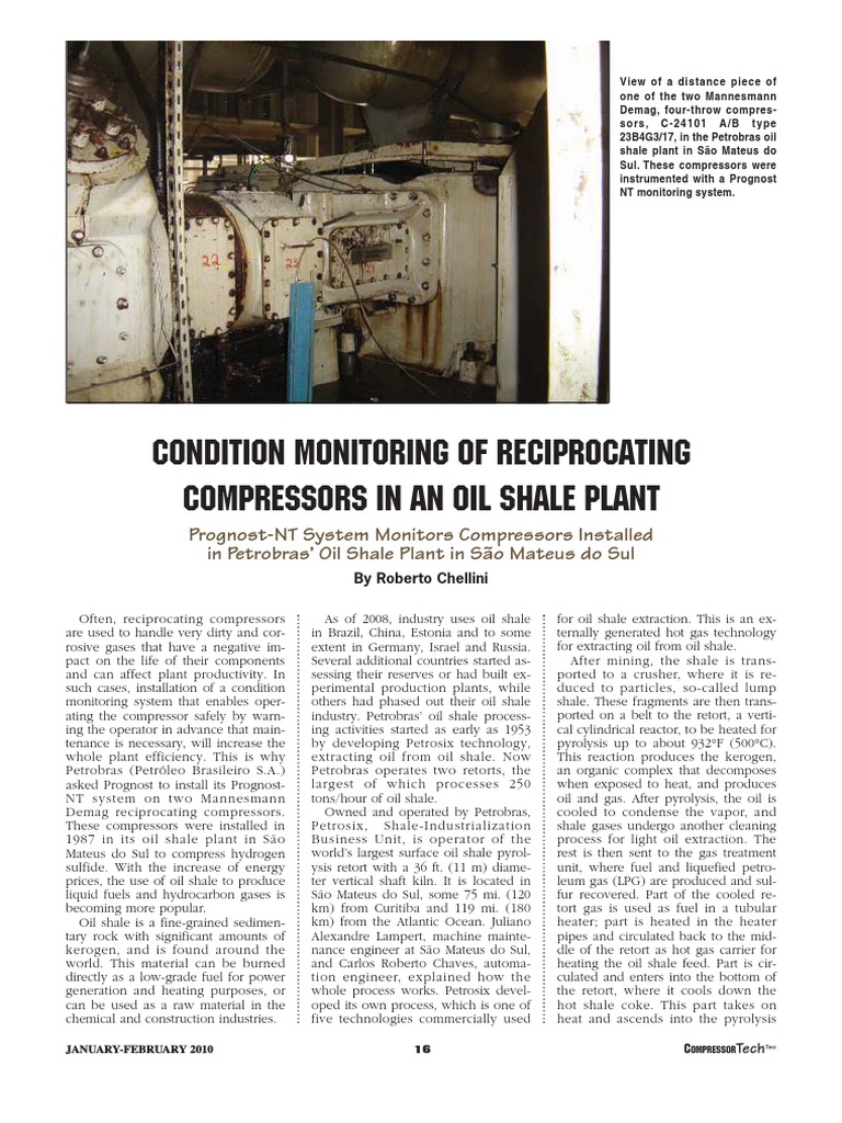 Monitoring Reciprocating Compressors | PDF | Technology & Engineering Monitoring Reciprocating Compressors | PDF | Technology & Engineering