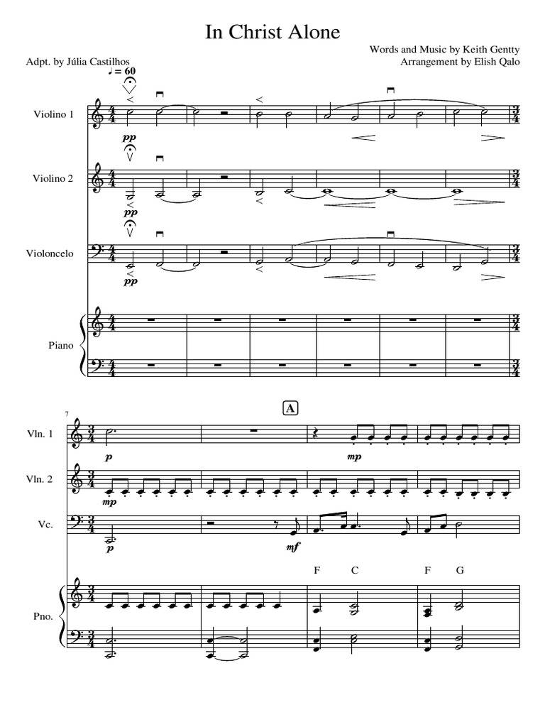 In - Christ - Alone - Adpt-Partitura - e - Partes PDF | PDF