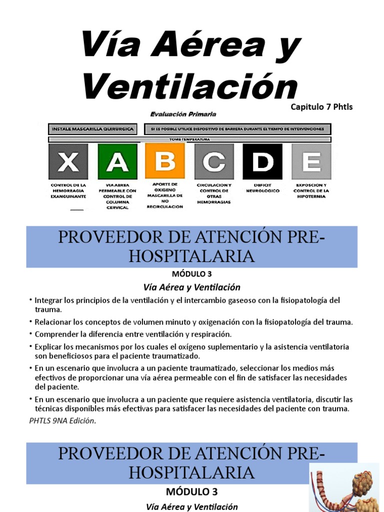 Vía Aérea y Ventilación A.B | PDF