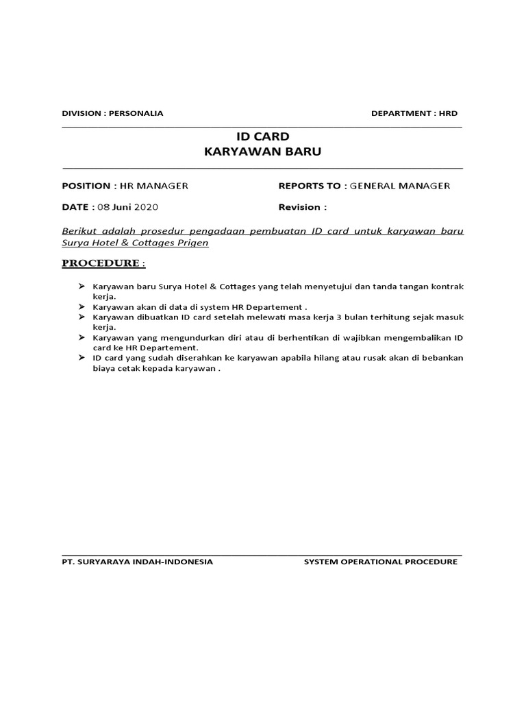 Sop Edr | PDF | Karier & Perkembangan | Pengelolaan Keuangan & Uang