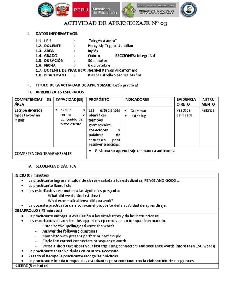 Actividad de Aprendizaje N3 | PDF