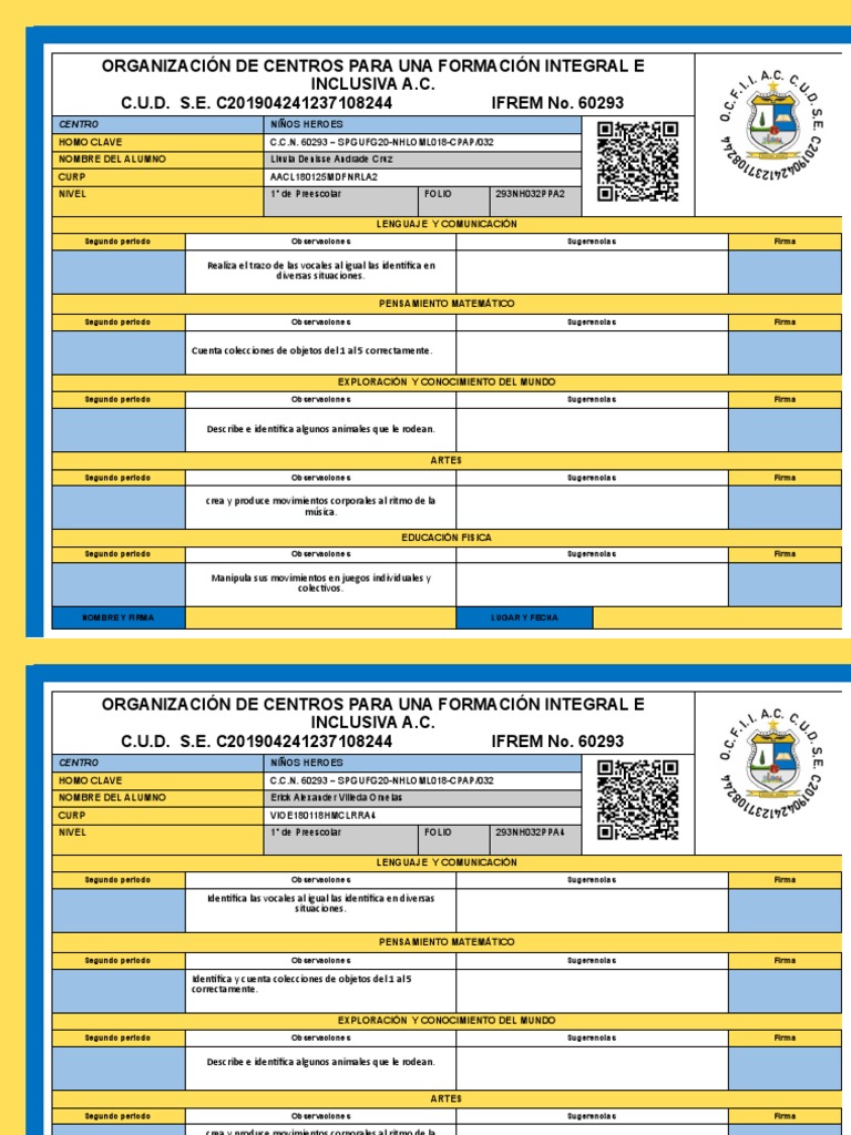 Boletas preescolar 2022.pptx | PDF