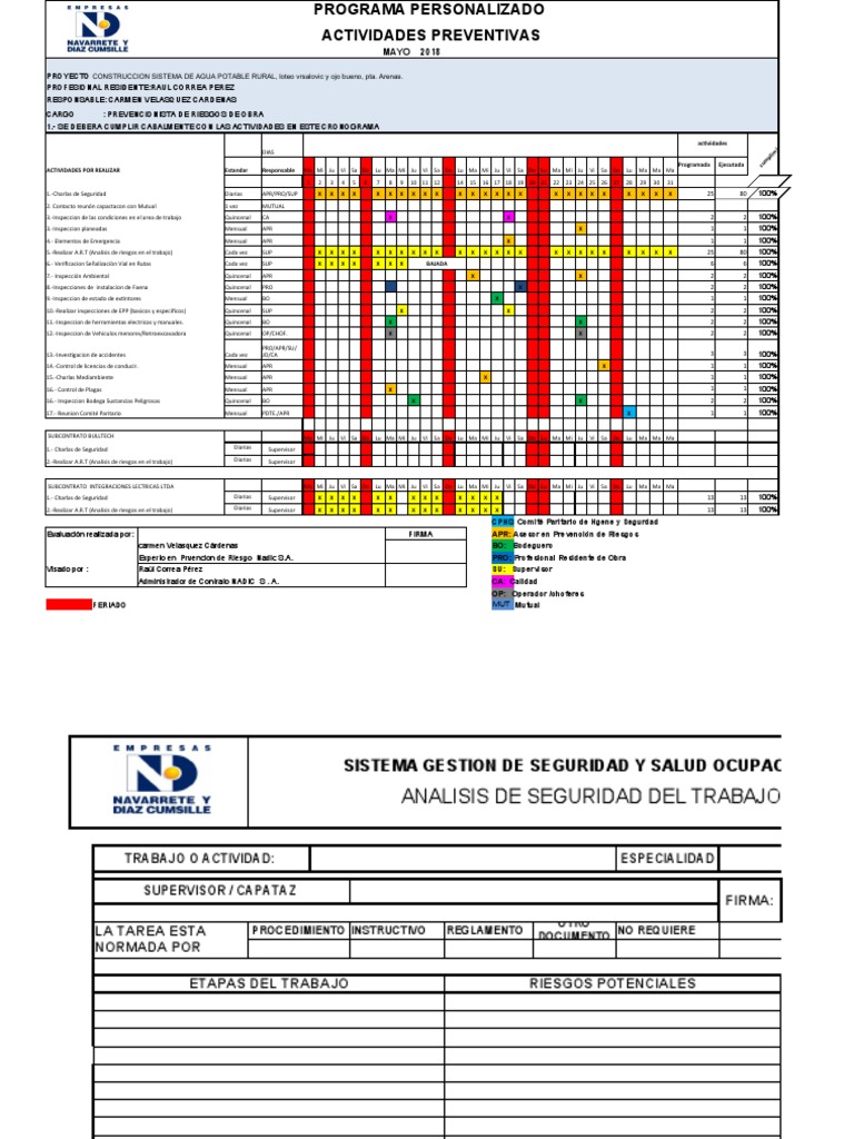 ANEXO 4 Programa Personalizado | PDF | Seguridad y salud ocupacional | Neumático