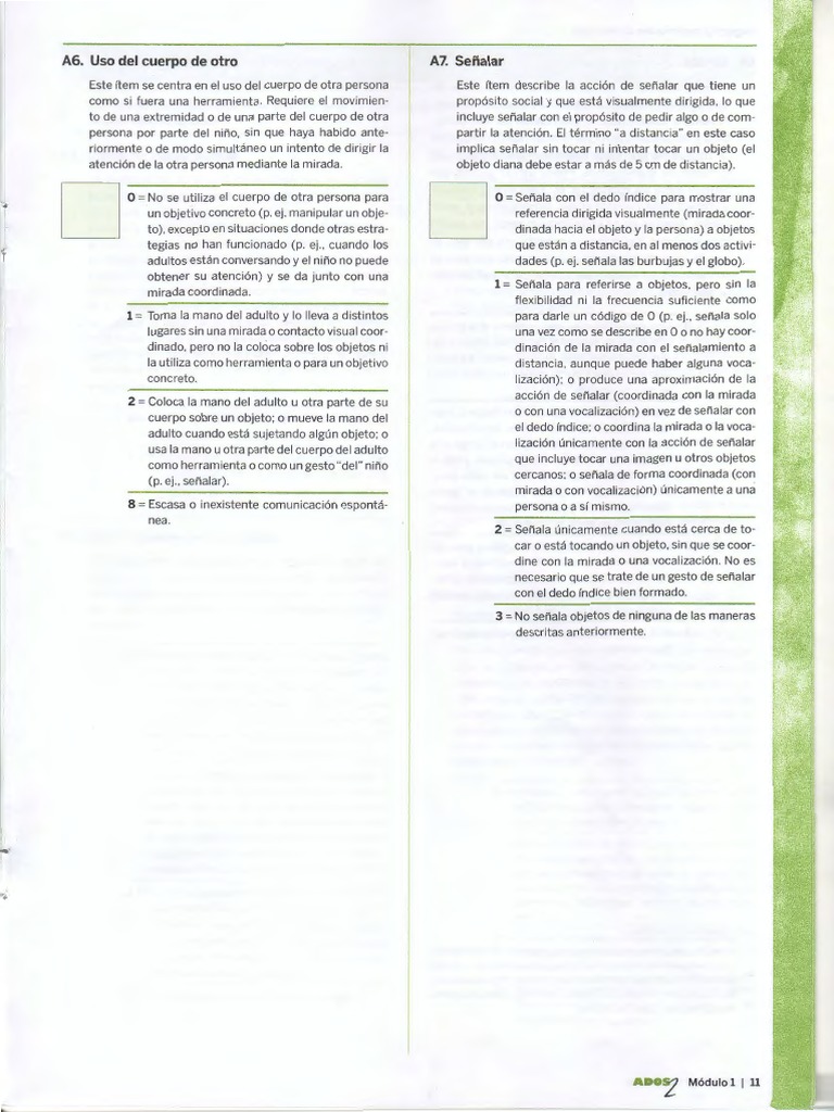 PROTOCOLO ADOS2 Reducido - Parte3 | PDF | Expresión facial | Procesos mentales