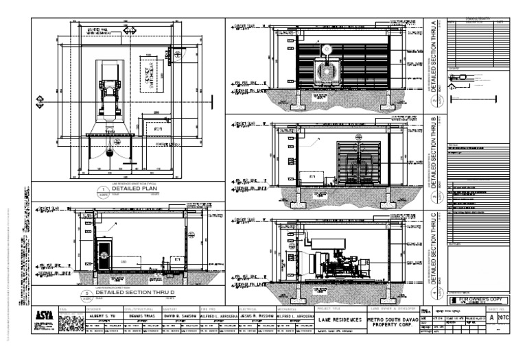 Lane Residences Genset Room Plans | PDF | Computer Aided Design