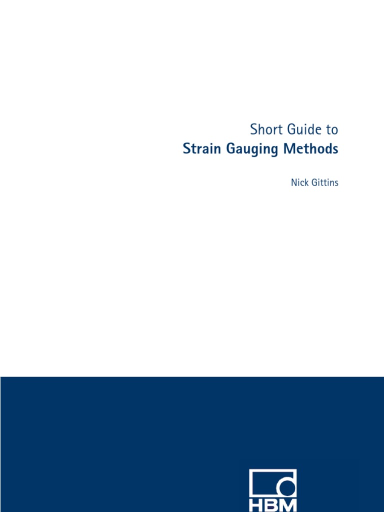 Strain Gauge Installation Methods - Short Guide - 786 | PDF | Adhesive ...
