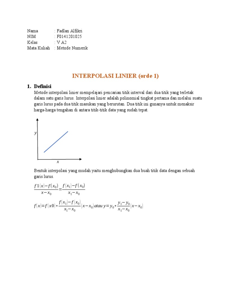Tugas Metode Numerik | PDF