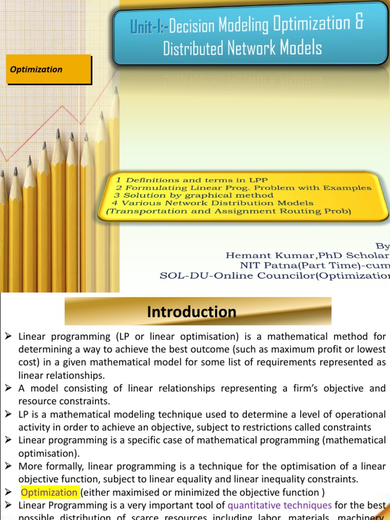 SOL - DU - MBAFT-6202 Decision Modeling and Optimization With Distributed Network | PDF | Linear ...