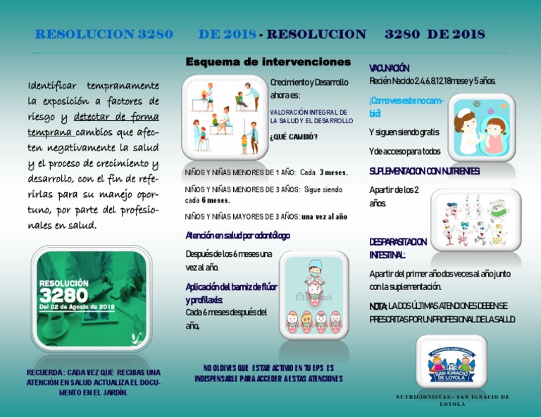 Folleto Resolucion 3280 | PDF