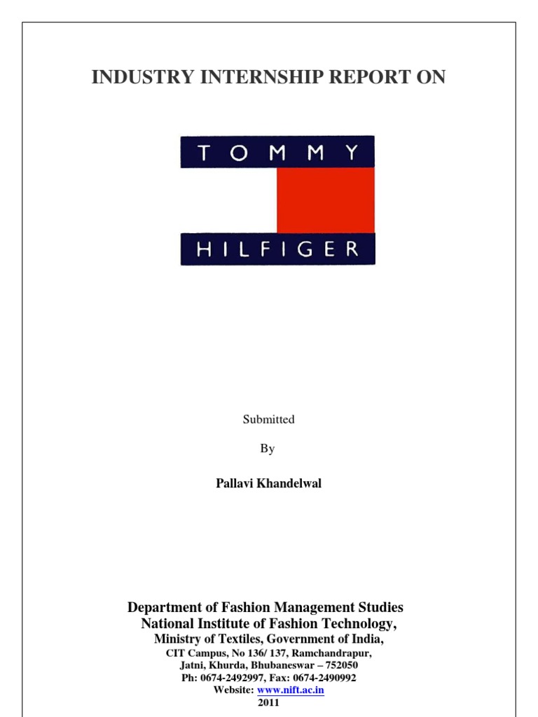 Tommy Hilfiger Internship Report | PDF | Retail | Communication