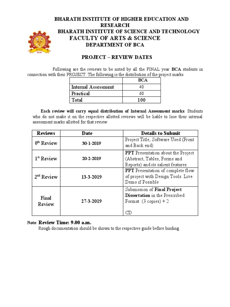 Ug Project Format-Bca | PDF