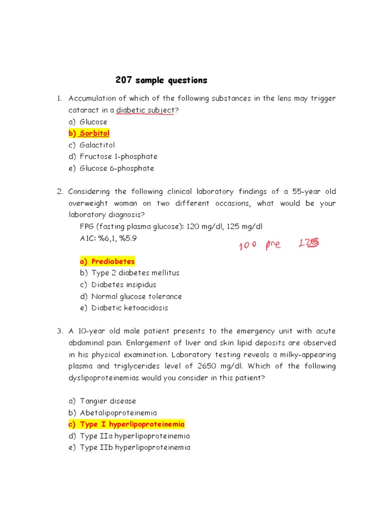 207 Sample Questions PDF | PDF