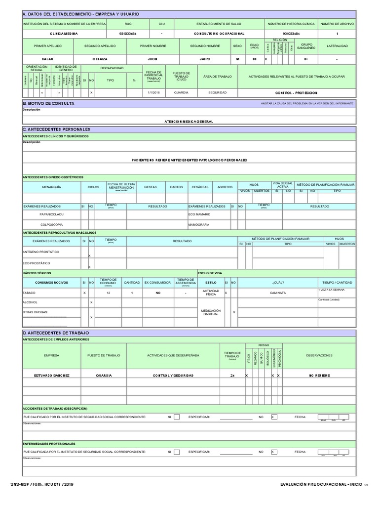 VF Hco Form 077-Inicial Estad b0191067001531937661 | PDF