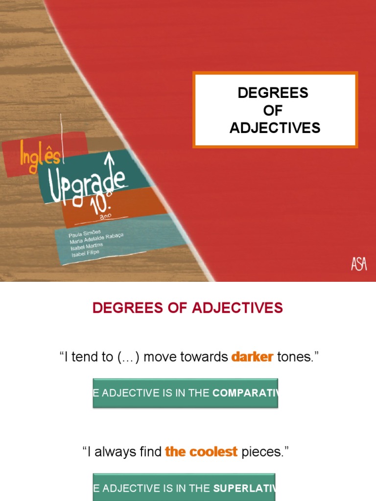 Degrees of Adjectives Explained | PDF | Language Arts & Discipline ...