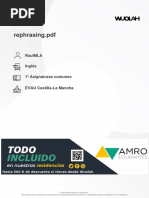 B2 English Rephrasing Exercises | PDF