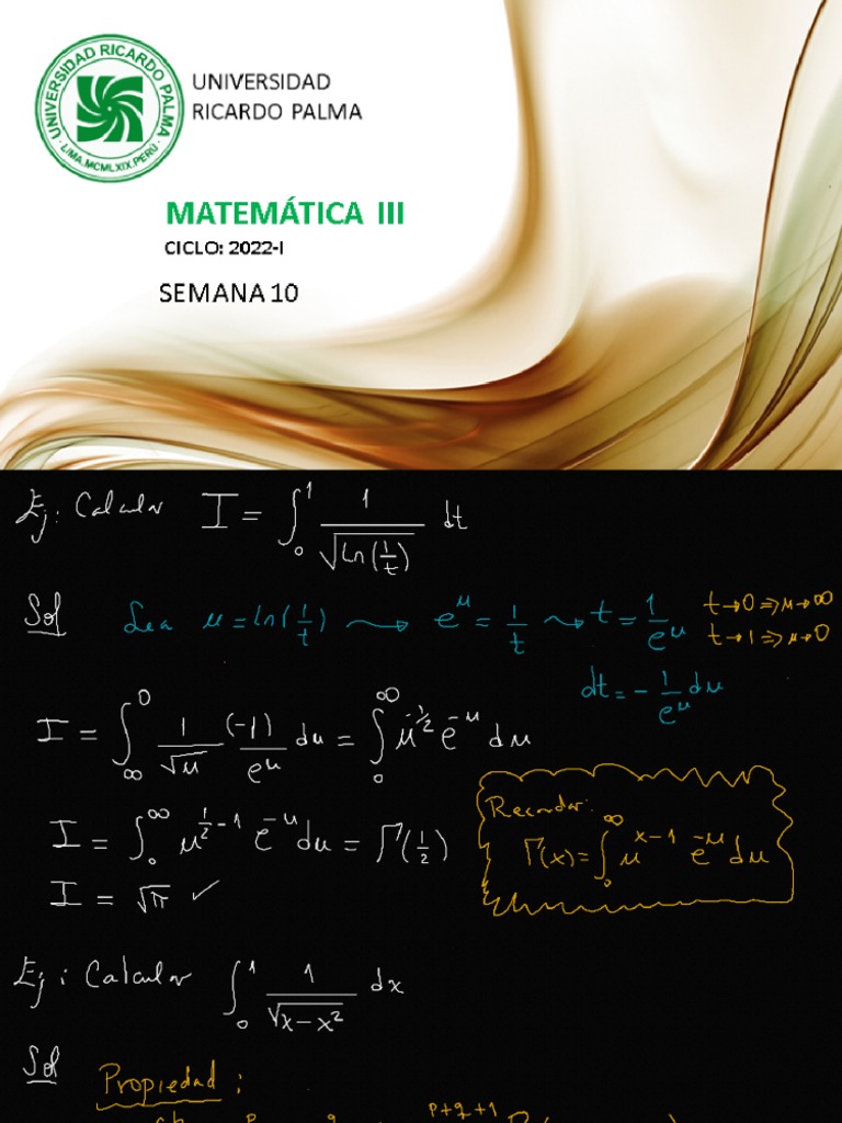 MATEMÁTICA III ASESORÍA Sem 10 PDF | PDF