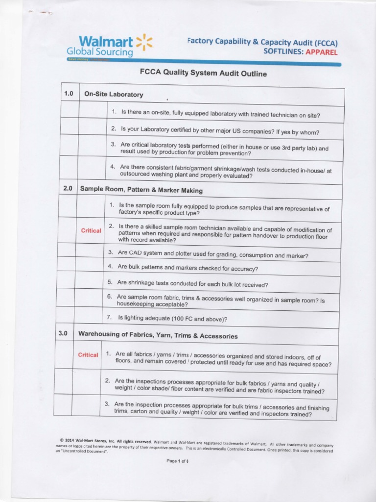 walmart check-list.pdf | PDF