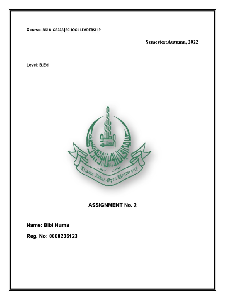 8618 Assignment 2-1 | PDF