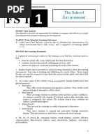 The School Environment: Field Study 1 | PDF | Classroom | Learning