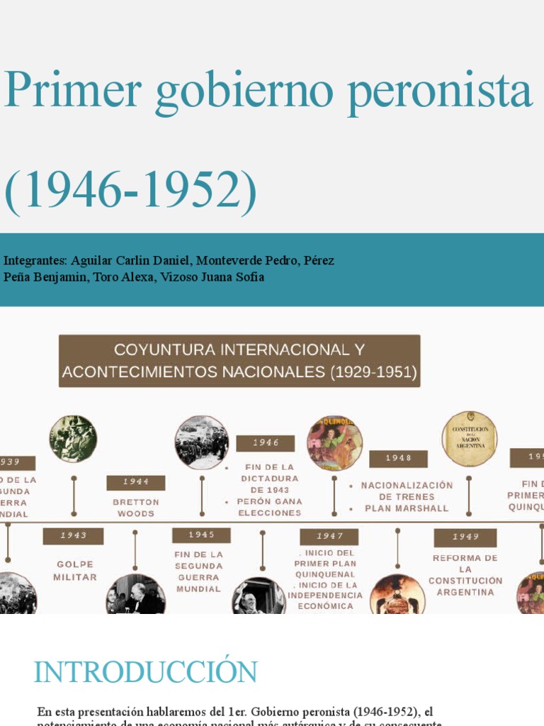 Primer Gobierno Peronista | PDF | Costo de la vida | Dólar de los ...