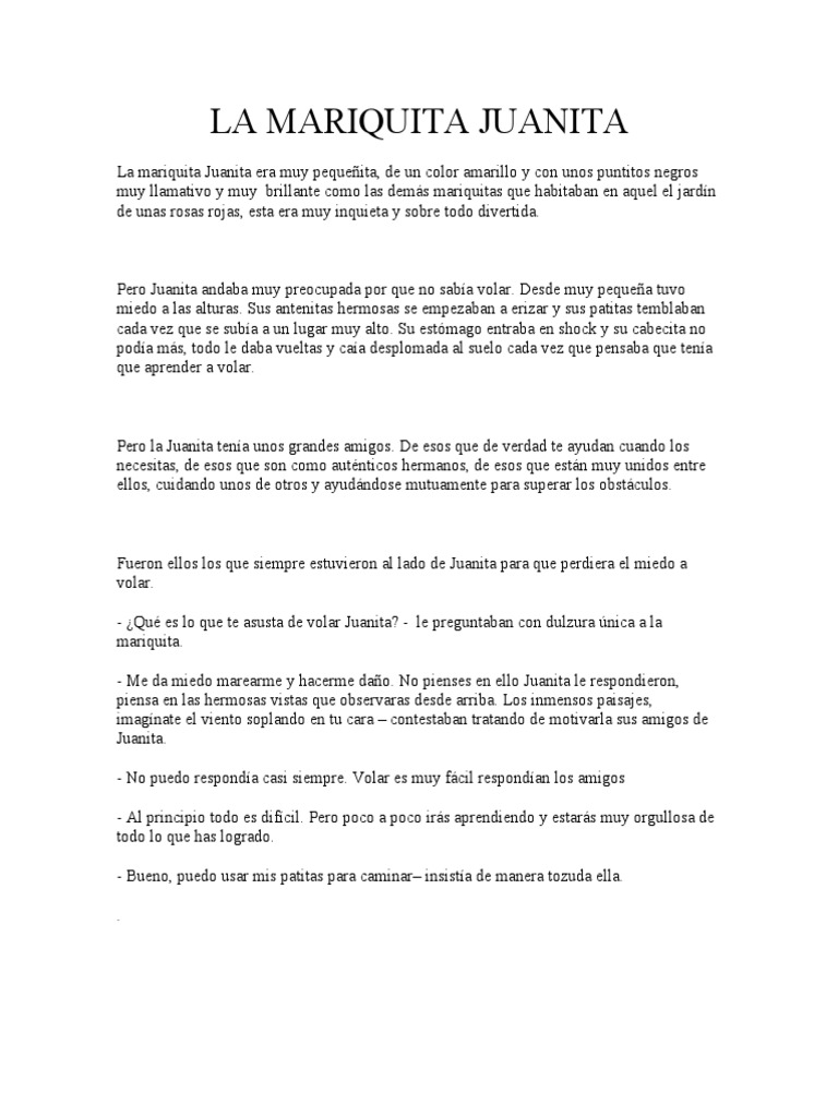 La Mariquita Juanita | PDF