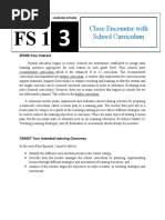 FS Episode 8 | PDF | Curriculum | Lesson Plan