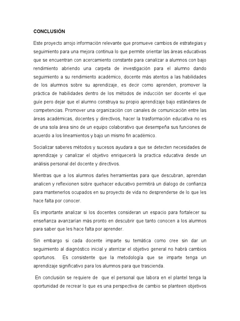 CONCLUSIÓN | PDF