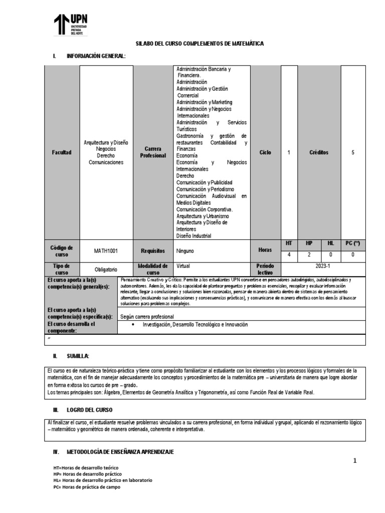 Complementos de Matemática PDF | PDF