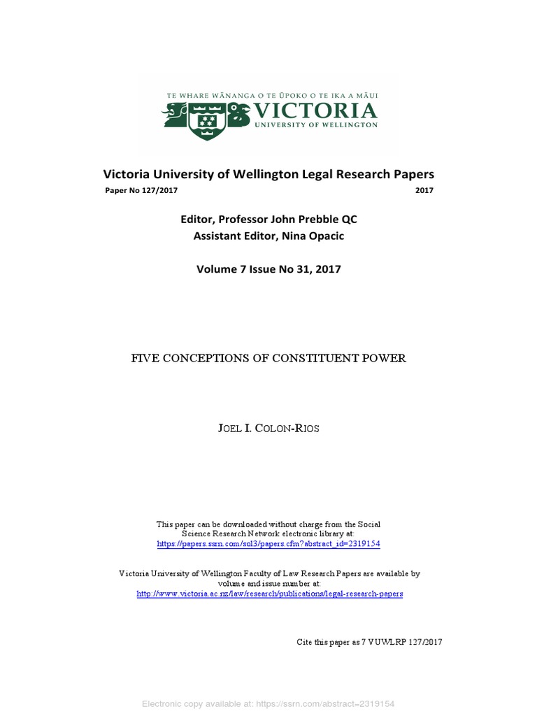 Legal Theories of Constituent Power | PDF | Constitution | Parliament