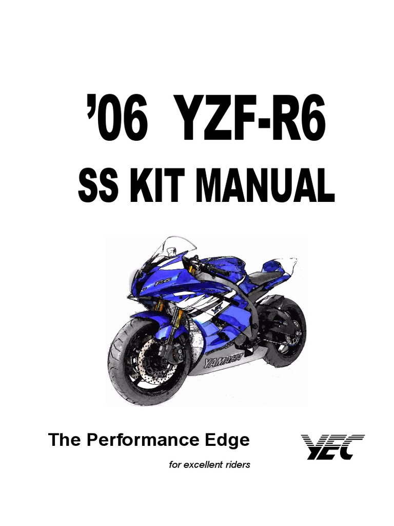 06 Kit Manual Yzf r6 Eng - 334741 PDF | PDF