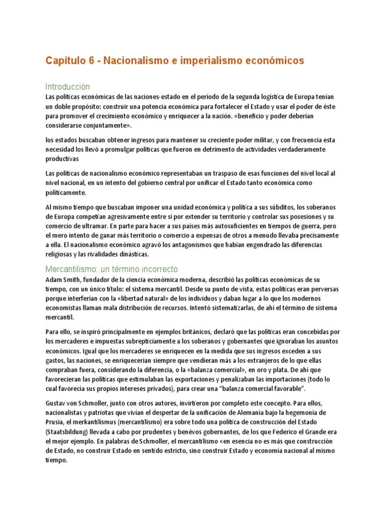 Nacionalismo e Imperialismo Económico | PDF | Viajes y turismo