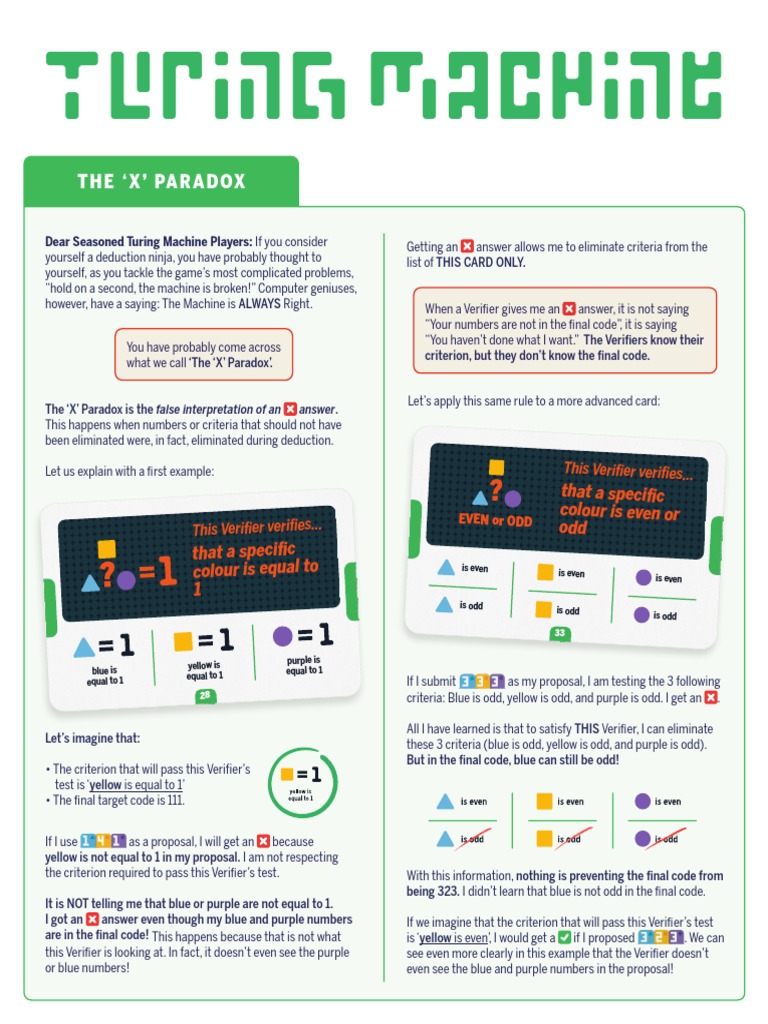 TuringMachine_The_X_Paradox_EN | PDF | Computing | Logic