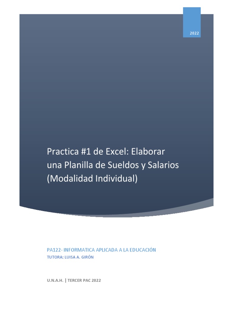 Ejercicio1_Paso a paso_III-PAC-2022 | PDF | Multiplicación | Microsoft Excel