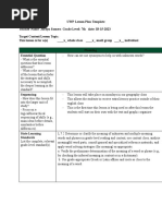 Cognitive Lesson Plan | PDF | Learning | Teachers