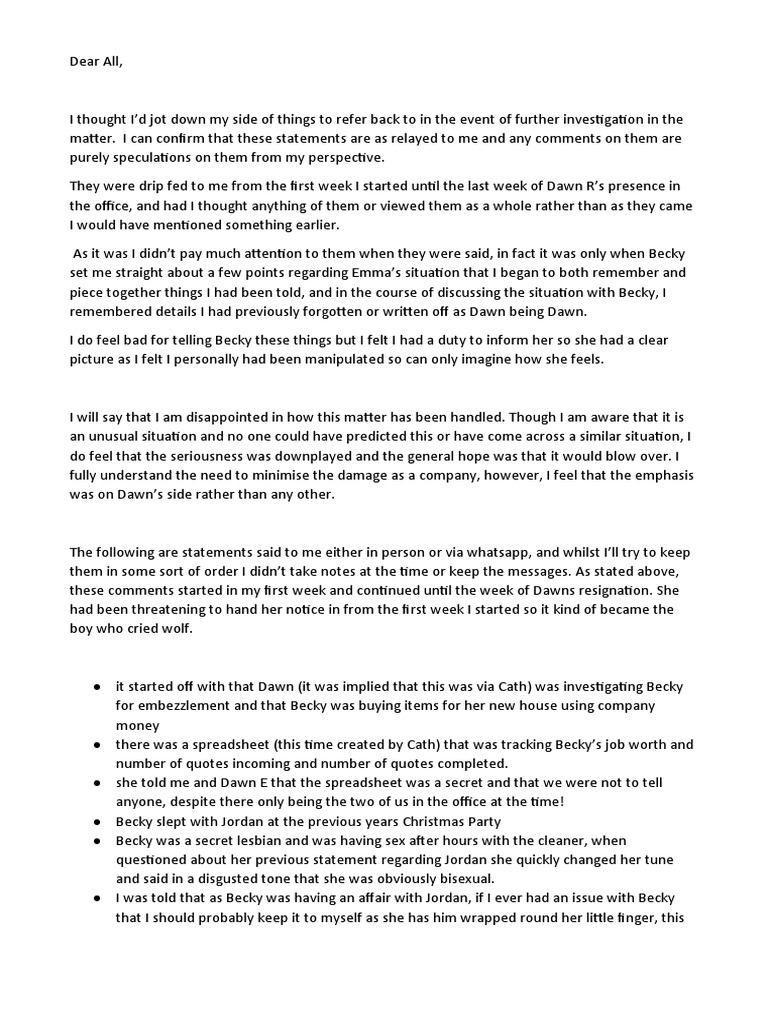 Statement of Facts | PDF