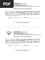 Certificate of Attestation (DSWD Template) | PDF