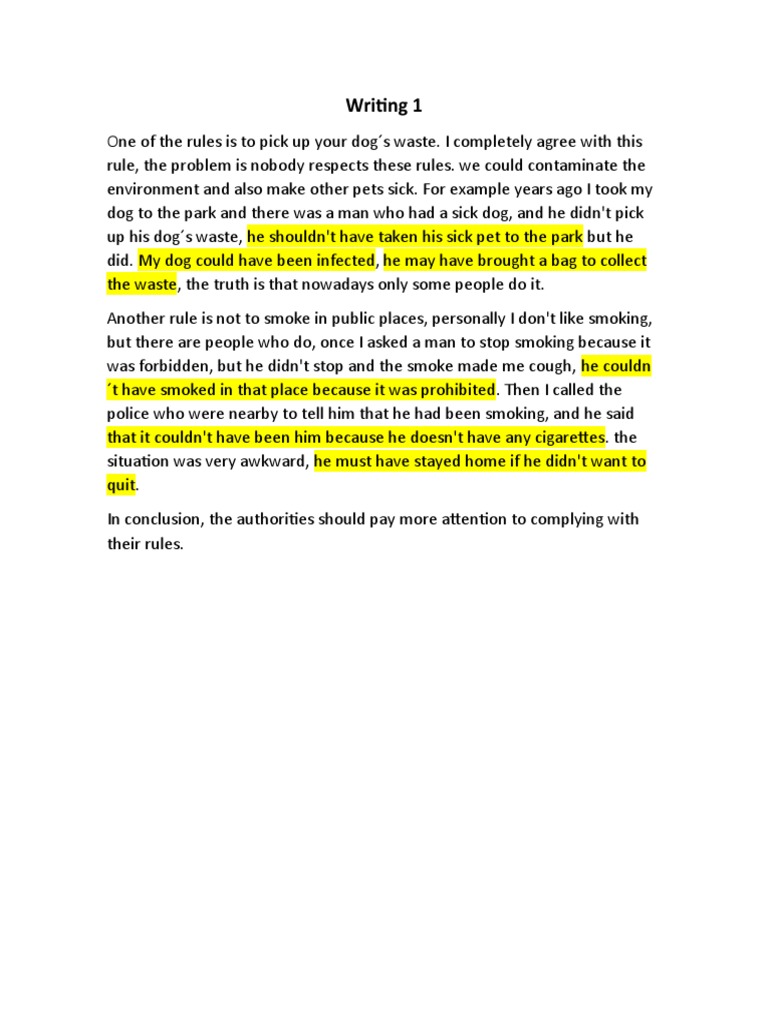 Writing 1, I11 | PDF