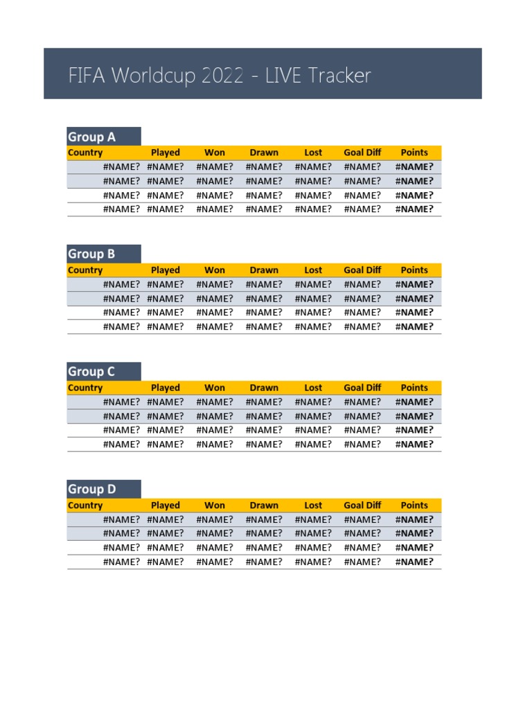 FIFA 2022 Live Match Tracker | PDF