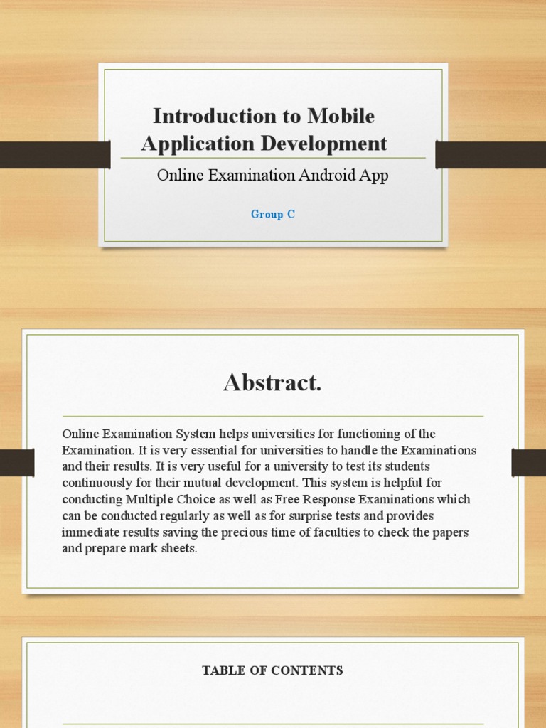 Introduction To Mobile Application Development Slides | PDF | Computers ...
